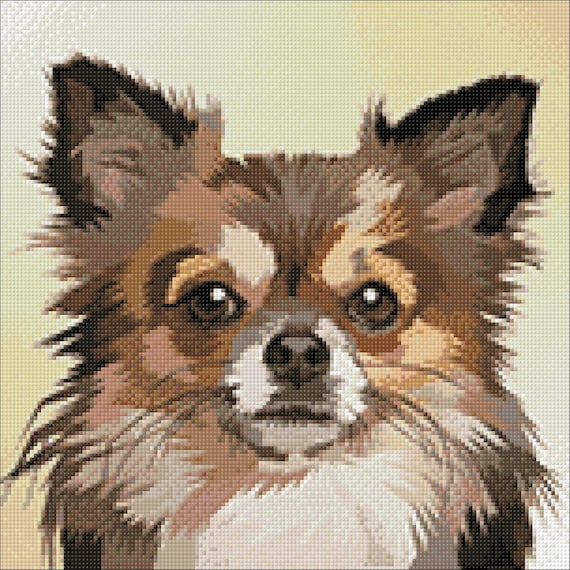 Dog Diamond painting set by Wizardi. WD2305 Diamond Art kit. Large Diamond painting kit Etsy Polska