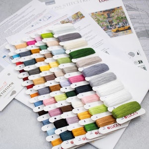 New York - Cross-stitch Kit on Aida 18 Count Canvas. City Streets ...