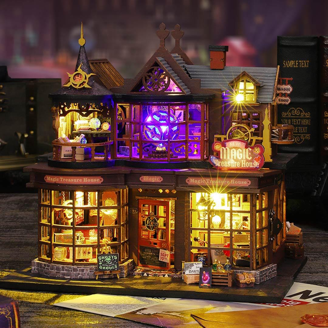 Miniature Roombox Kit - Magic Treasure House. DIY Dollhouse Kit With ...