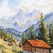The Chamonix Valley - Counted Cross-stitch Kit. Cross Stitch Pattern on ...