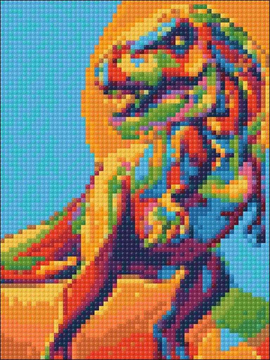 Rex. Diamond Art Kit. Diamond Painting Kit 5.9 X 7.9 Inches. Diamond ...