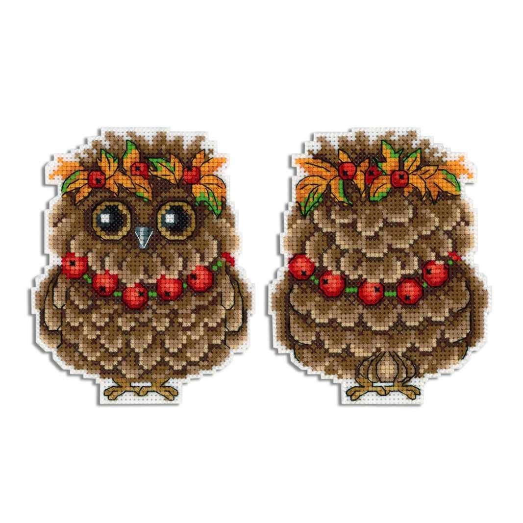 Owl Counted Cross-stitch Double-sided Kit on the Plastic - Etsy