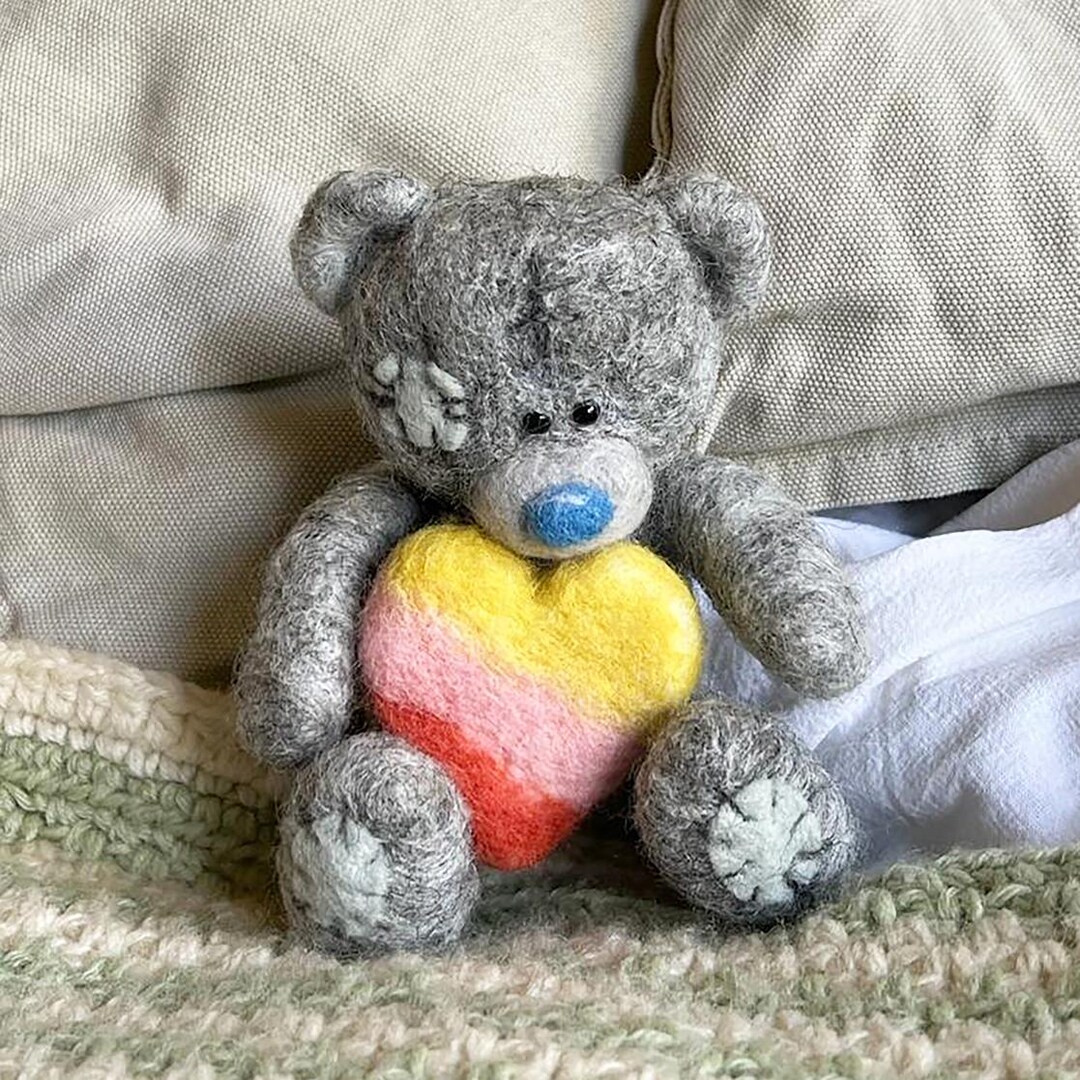Tatty Teddy Everyday Needle Felting Kit for Beginners - Adorable Animal ...
