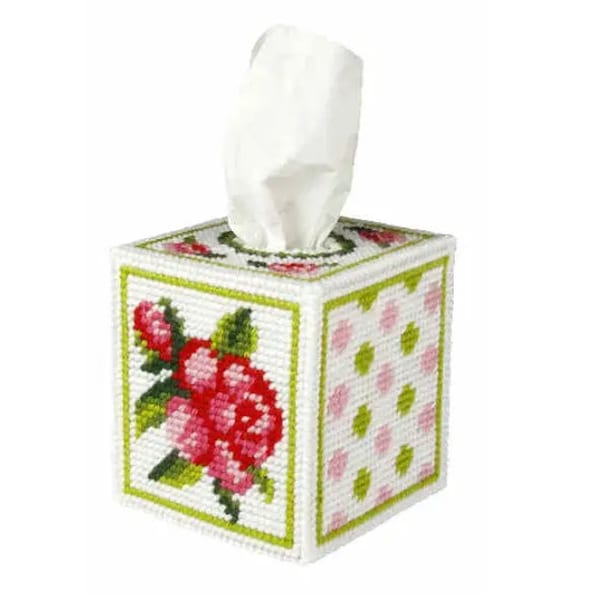 Embroidery Tissue Box - Etsy