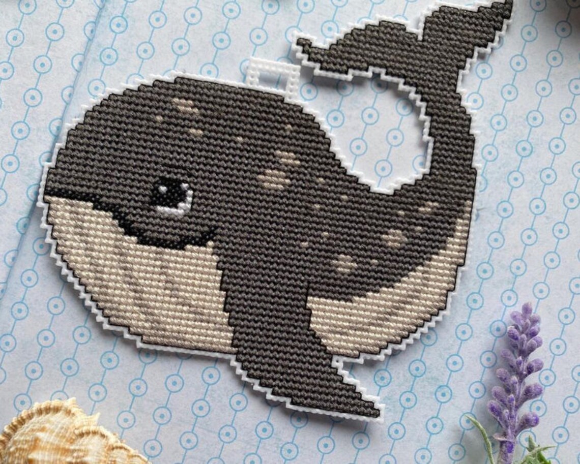 Turtle Plastic Canvas Cross Stitch Kit. 5 Cross Stitch Patterns on the ...