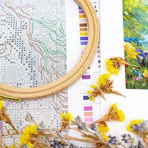 Enchanted Spring Counted Cross Stitch Kit – Fairy in Flower Garden ...
