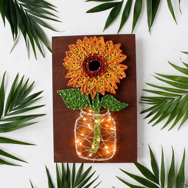 Sunflower String Art - Etsy