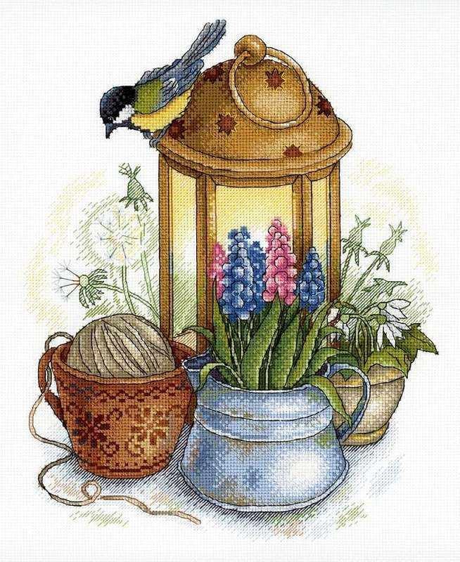 Spark of Spring Counted Cross-stitch Kit on Aida 14 Count - Etsy