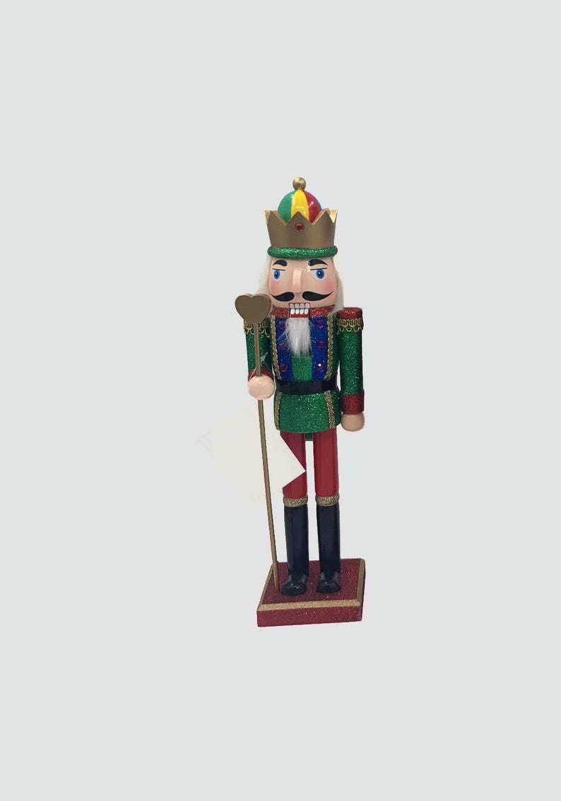 Rainbow Wooden Nutcracker – Colorful Decorations for Festive Christmas ...