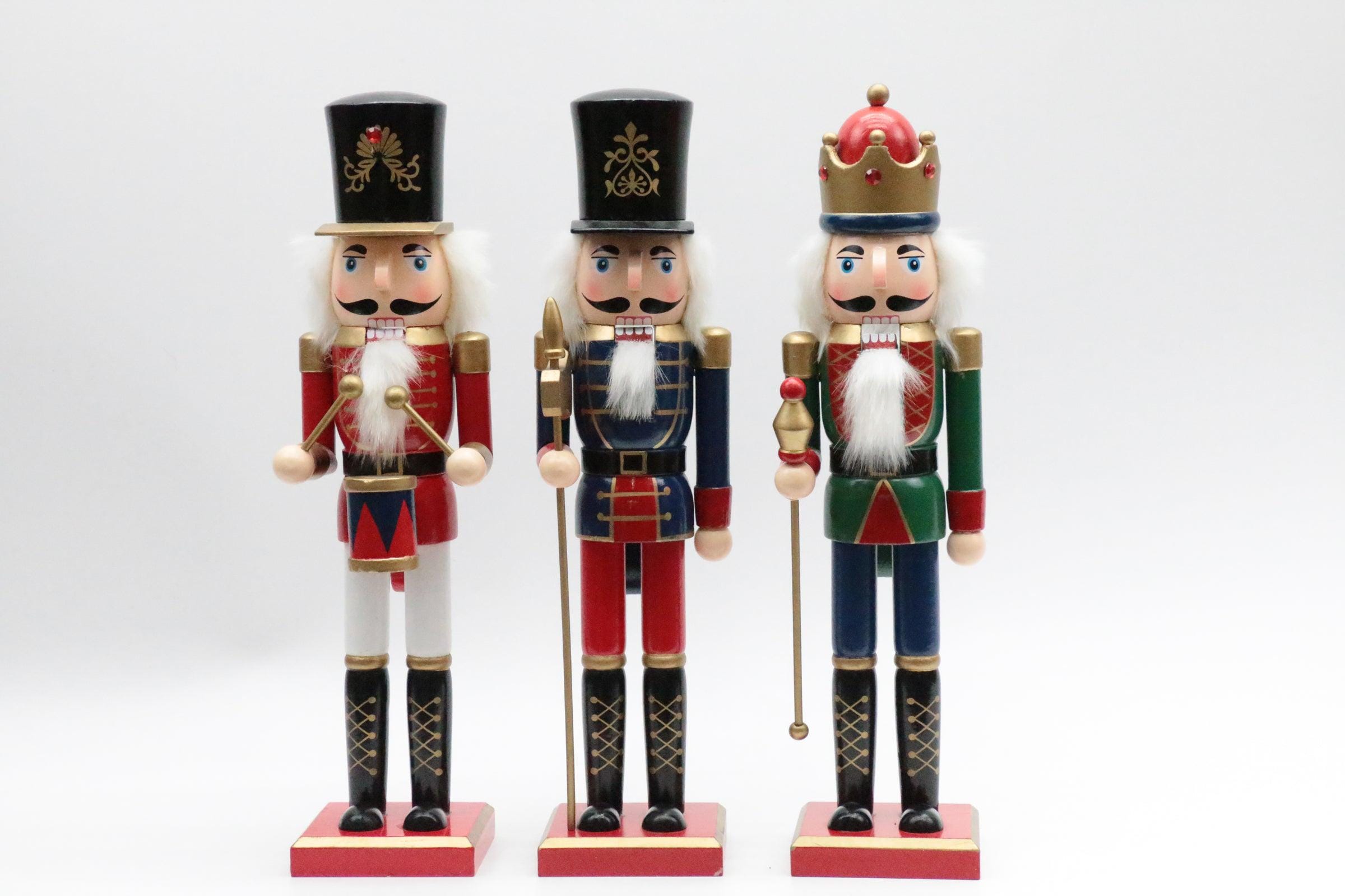 Classic Nutcracker Set – Traditional Wooden Figures for Festive ...