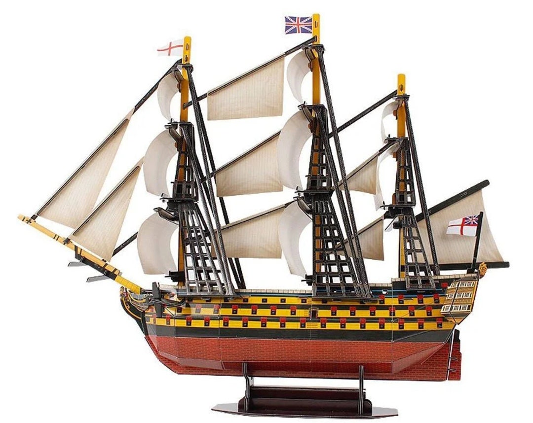 Model Ship Kit - HMS Victory Battleship. 3d Paper Model Crafting Kit ...