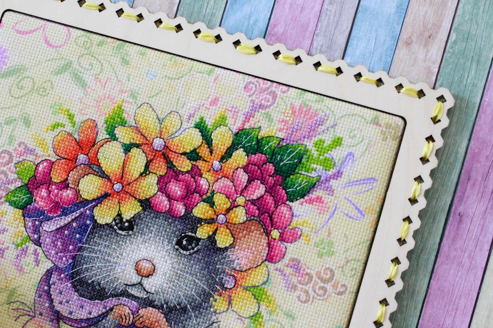 Cute Animal Cross Stitch Kit. Mouse Cross Stitch Pattern. | Etsy