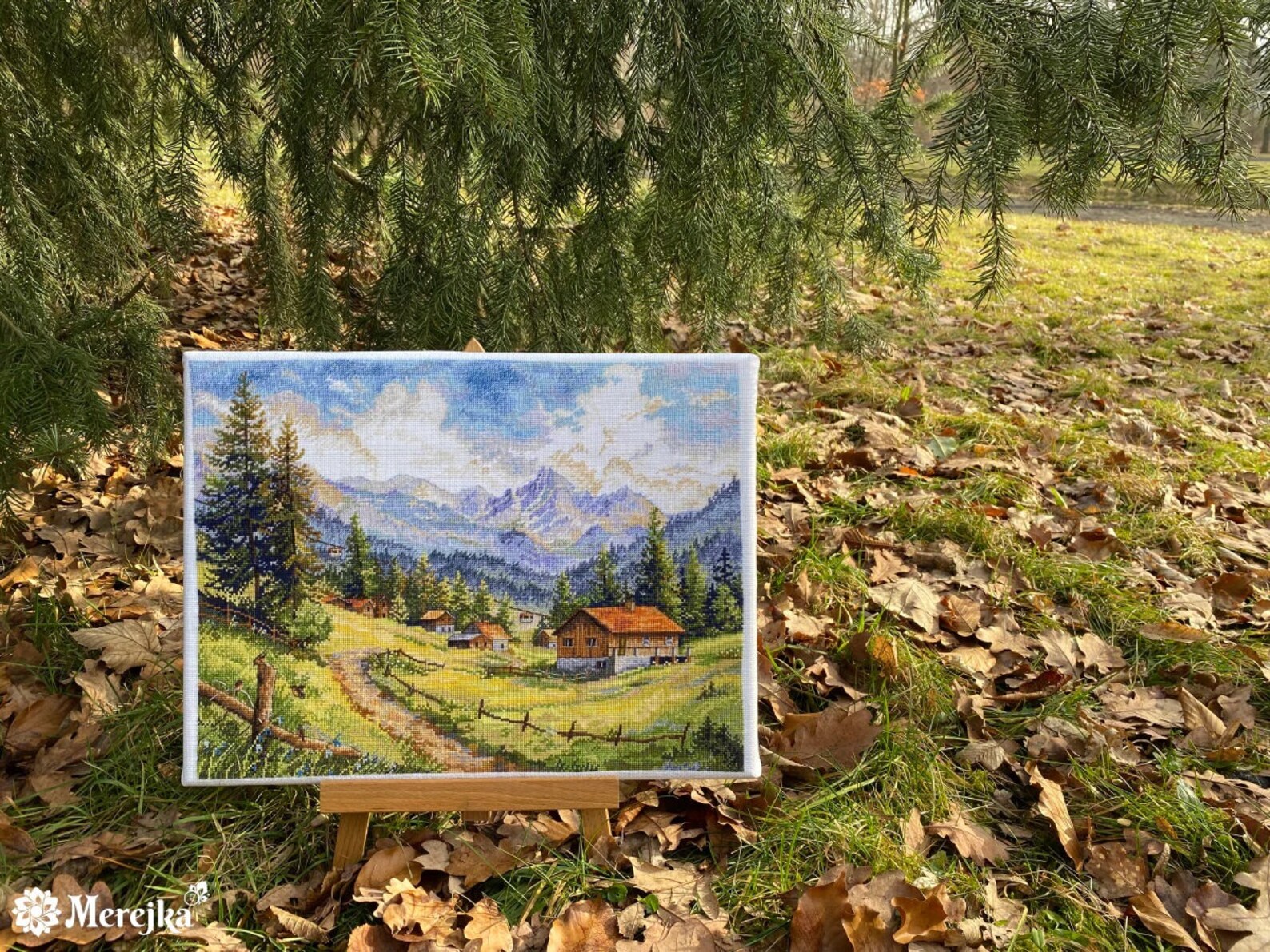 The Chamonix Valley - Counted Cross-stitch Kit. Cross Stitch Pattern on ...
