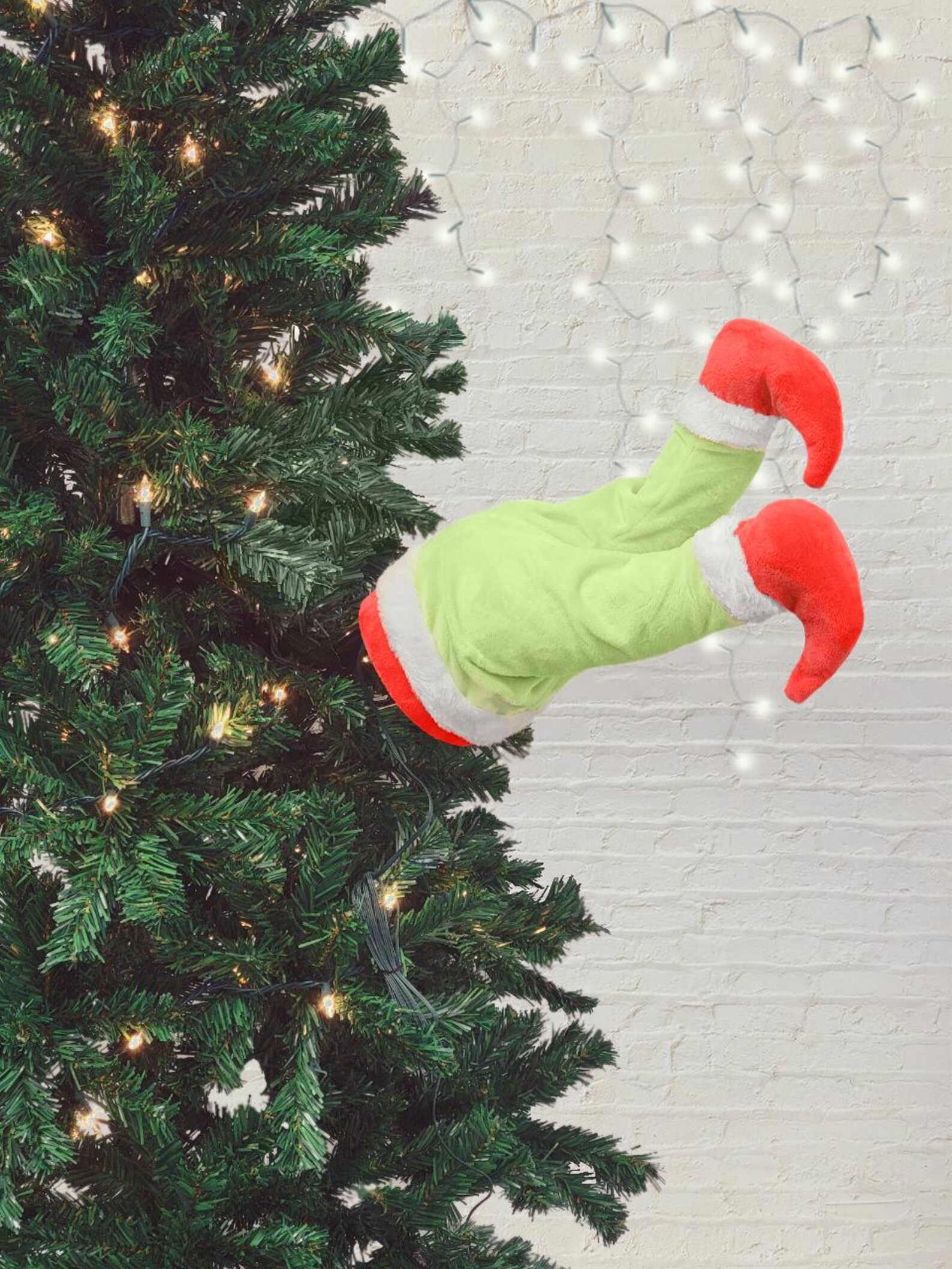 Animated Santa Leg Kickers for Christmas Tree Decor. Festive and Funny ...