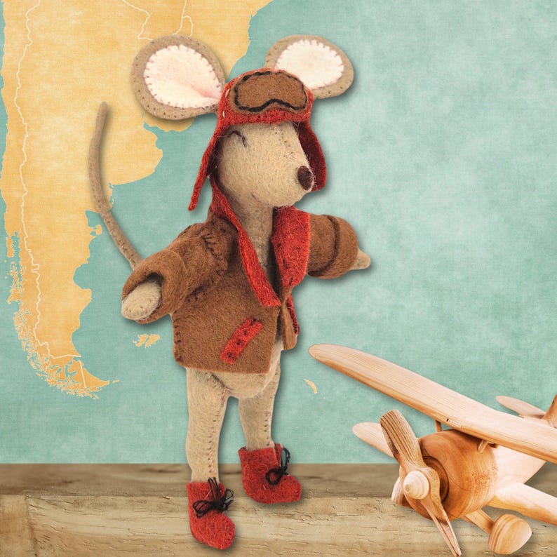 Mini Felt Craft Kits. Whimsical Felt Mouse Craft Kits. Librarian ...