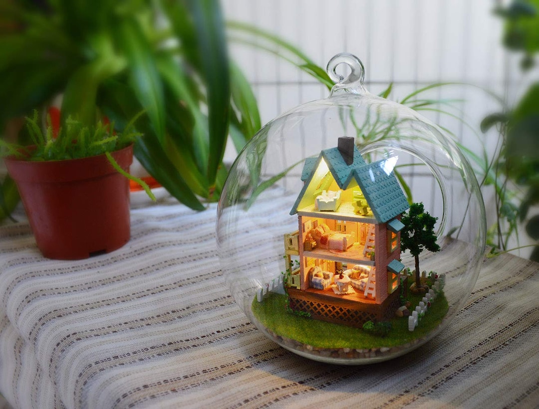 Miniature Wizardi Roombox Kit Mini House. Home Decor. DIY Dollhouse Kit ...