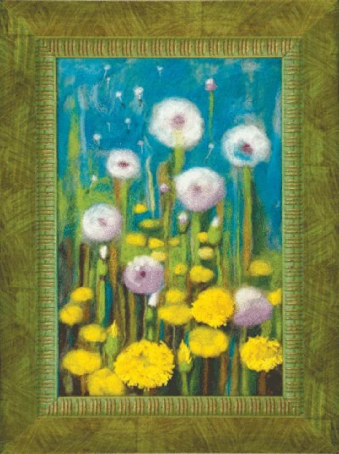 Felting Kit - Pleasant Moment of Spring. Dandelions Patterns. Easy ...