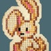 Rabbit Diamond Painting Charm Kit by Wizardi. Beginner Animal Diamond ...