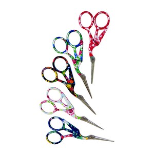 Scissors for Embroidery and Detail Work. Different Colors. Embroidery ...