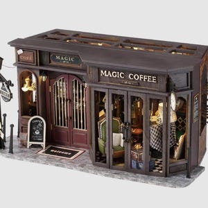 Magic Coffee Wizardi DIY Miniature Cafe Kit - Vintage Coffee Shop With ...