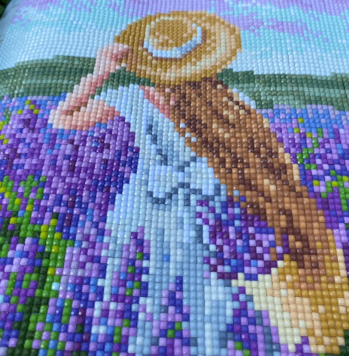 Lavender Field Diamond Painting Set by Crafting Spark. Fantasy - Etsy