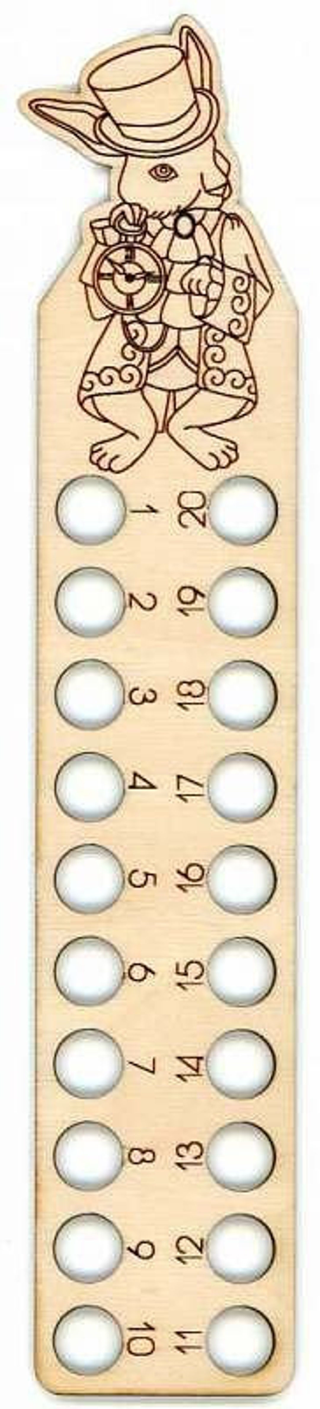 Rabbit from Alice in Wonderland Plywood Thread / Floss Organizer ...