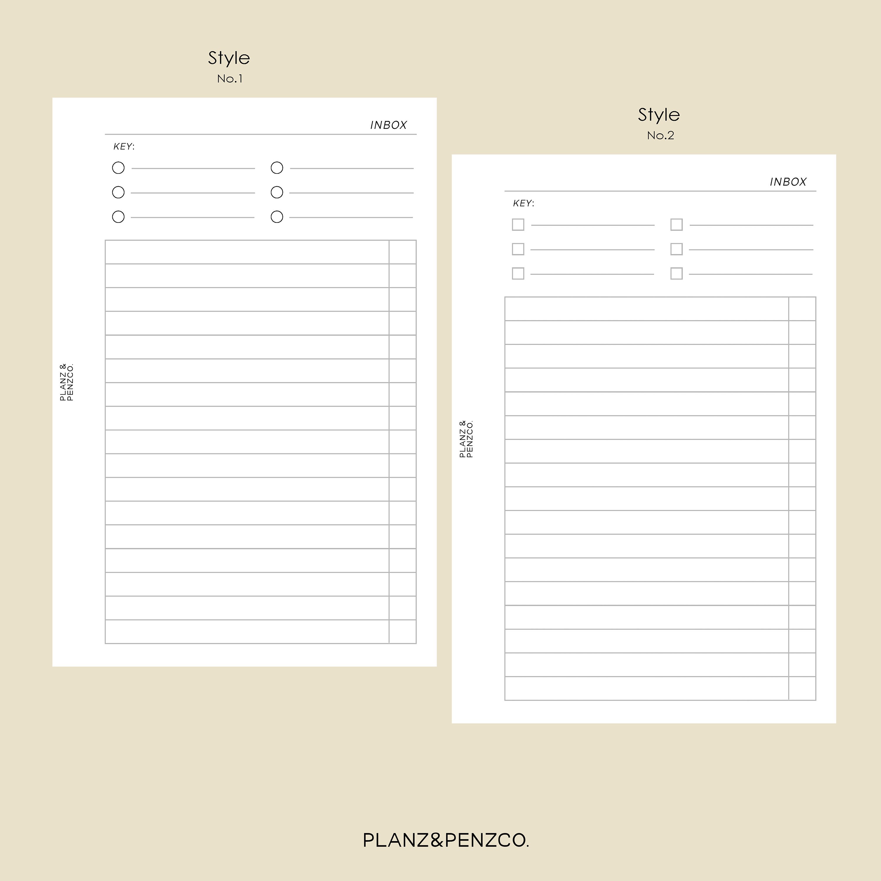 Printable Inbox Insert Pocket Size Inbox Tracker Insert Get It Done ... Printable Inbox Insert Pocket Size Inbox Tracker Insert Get It Done ...