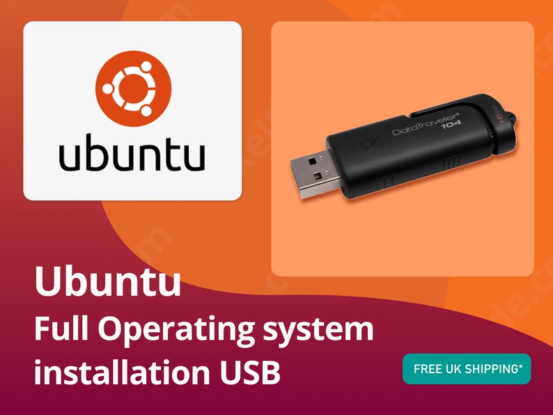 Ubuntu Linux Operating System Installation 16GB USB Dongle - Etsy