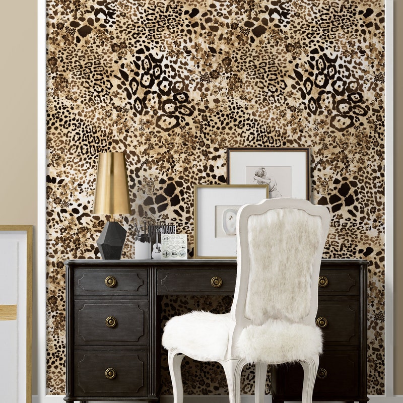 Leopard Print Wallpaper - Etsy