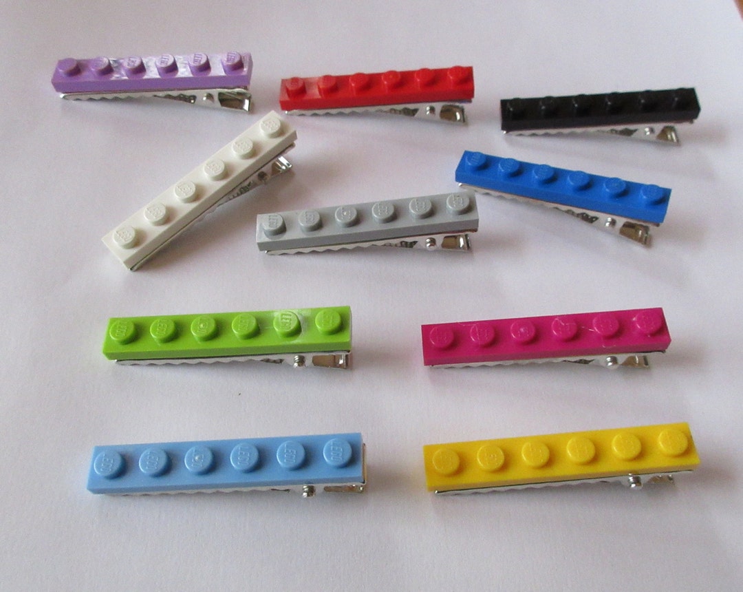 HAIR CLIP BARRETTE Made Out of Lego Bricks Great for Party Favors, Gift ...