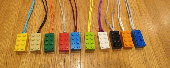 10 NECKLACES Made Form LEGO Out of Brick 2x4 Great Birthday - Etsy