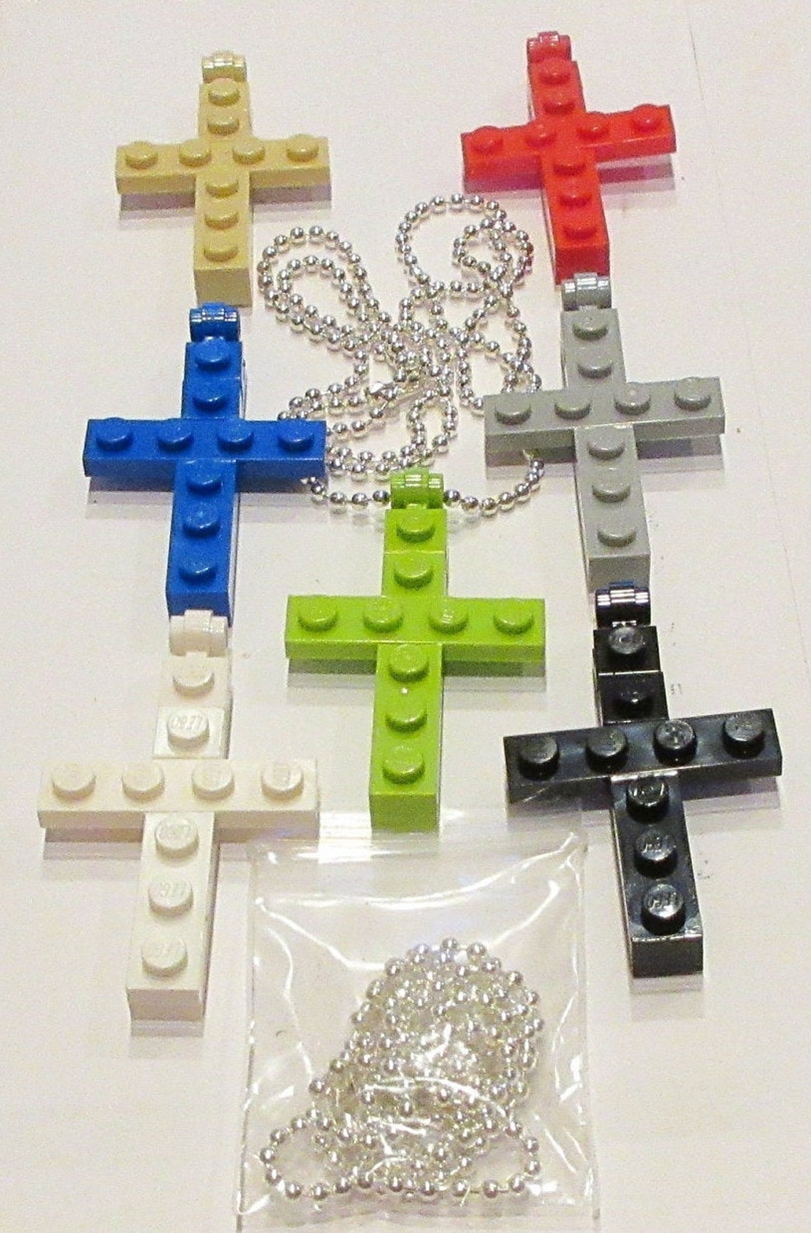 Religious Necklace Cross Made Out of LEGO Great First Communion Gift ...