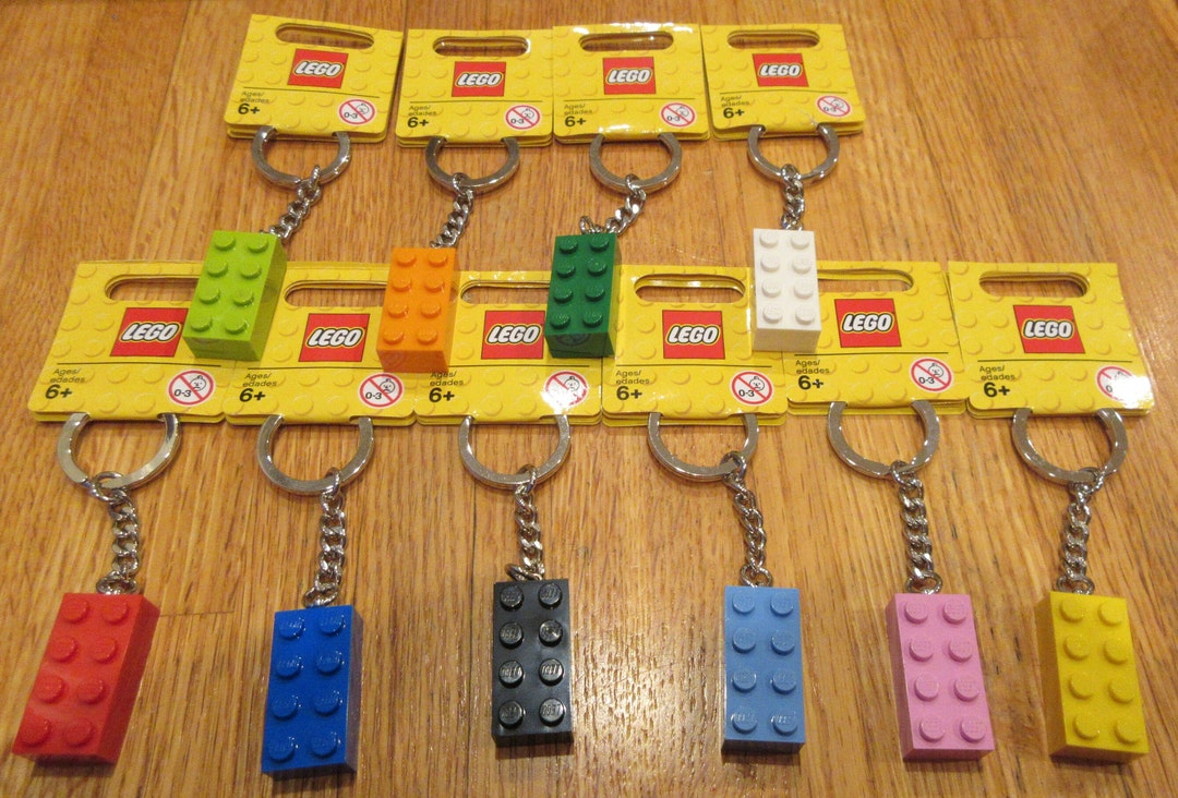 Pick Your Color 2X4 Brick Key Chain Made by Lego With Tages Great ...