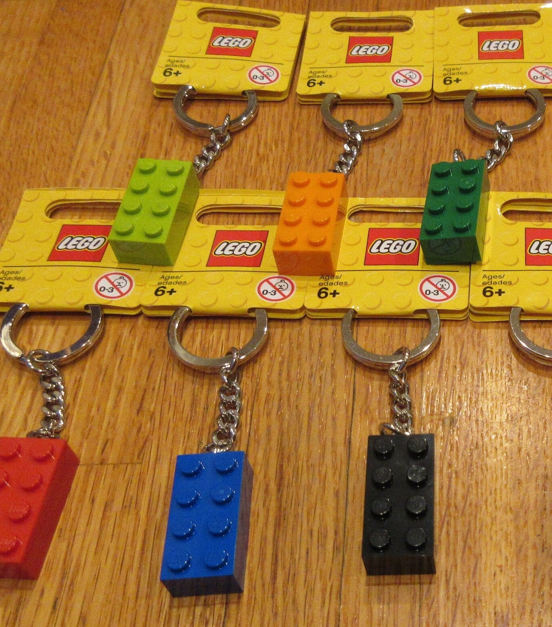 SIX 2X4 Brick Key Chain Made With Lego by Lego With Tages Great ...