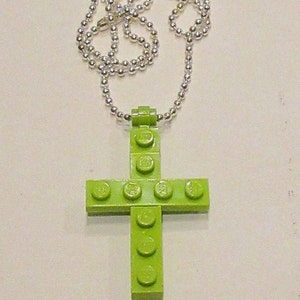 Religious Necklace Cross Made Out of LEGO Great First Communion Gift ...