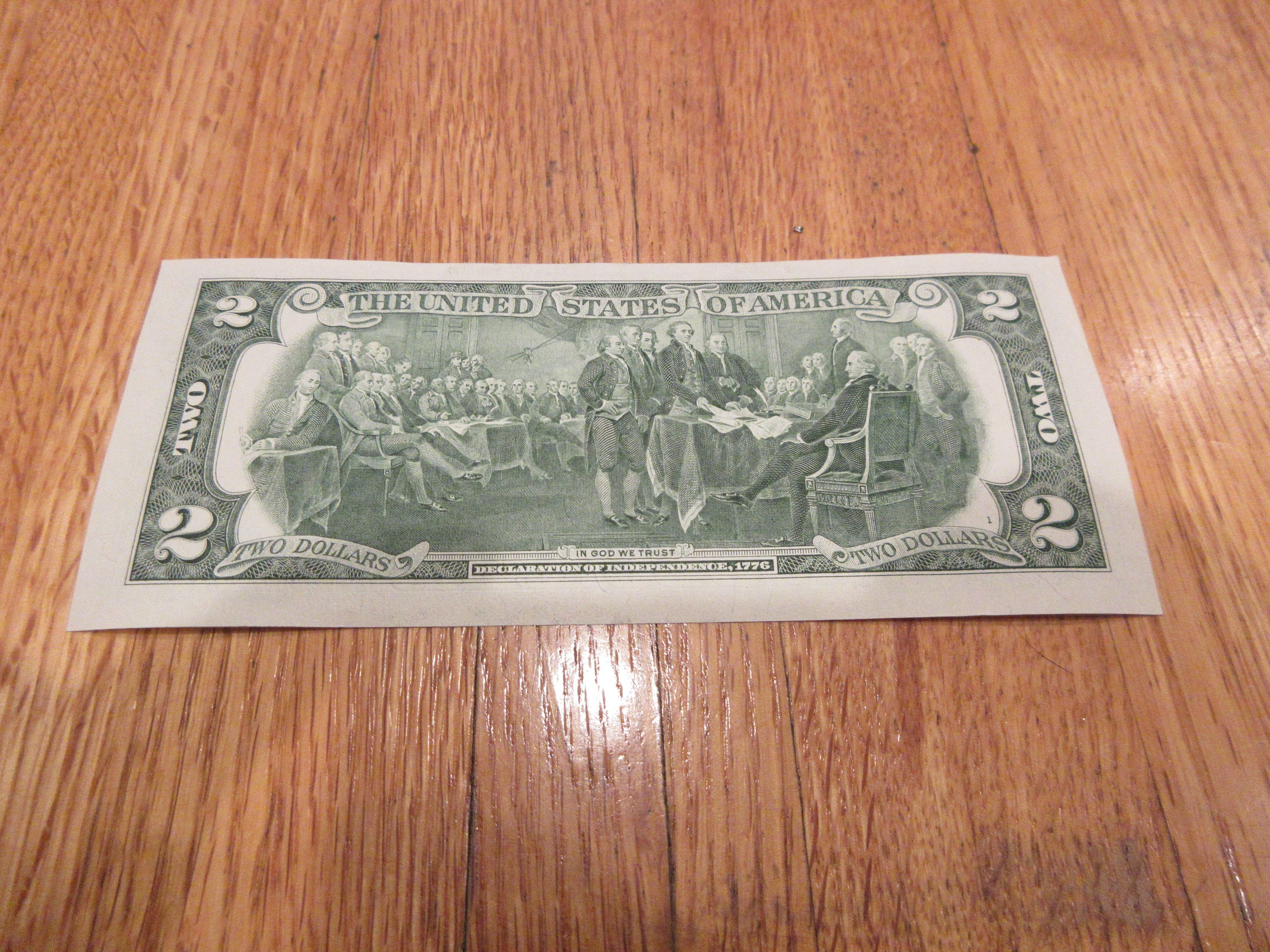 Two Fancy TWO Dollar Bills Low Numbers This Price is for Two Dollar ...