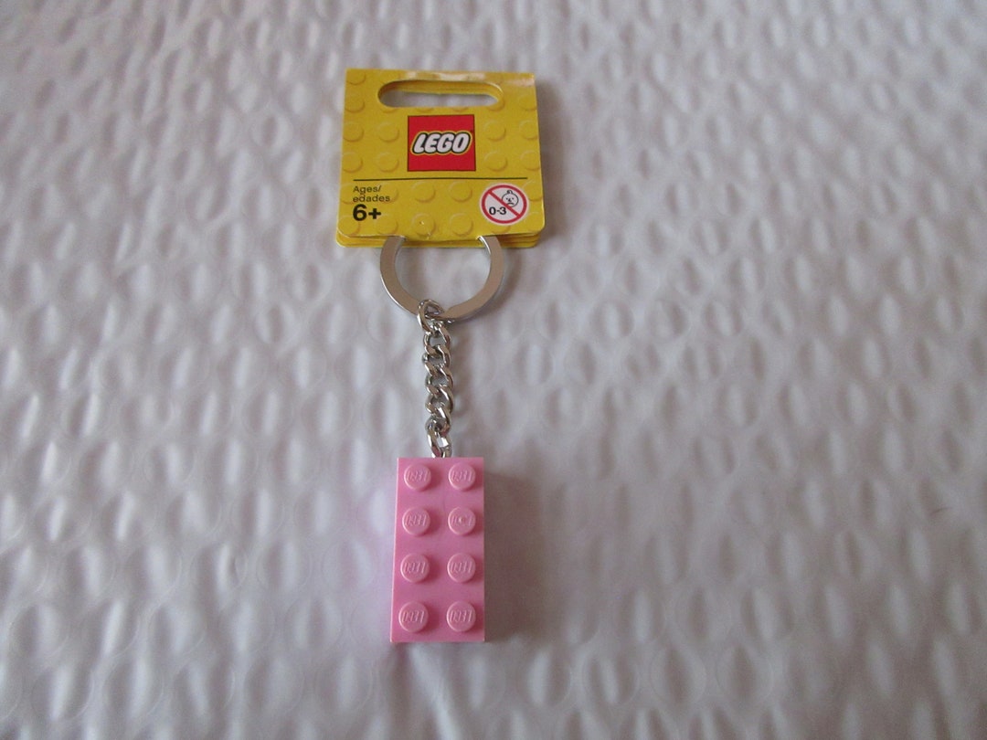 BARBIE One Pink Block Brick Key Chain Made With by Lego With Tags Great ...