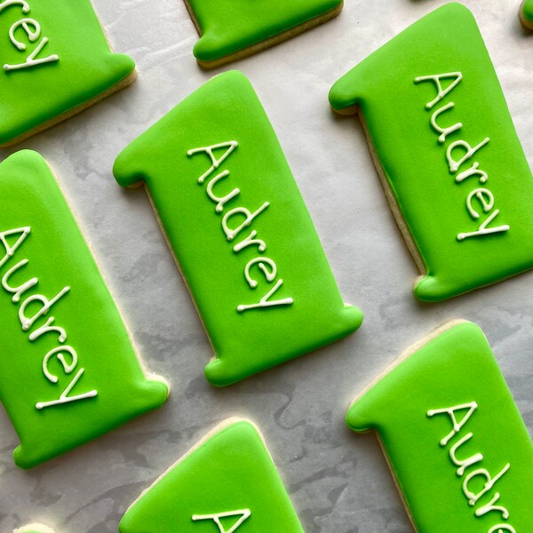 Number 1 Cookies - Etsy