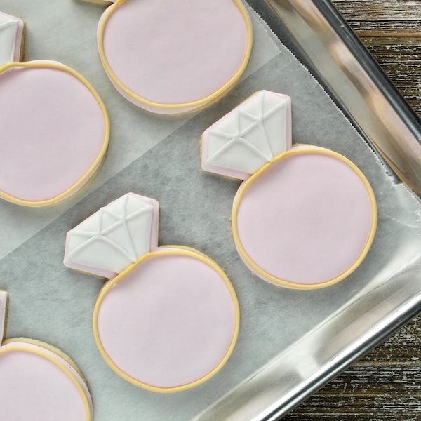 Diamond Ring Cookies - Etsy