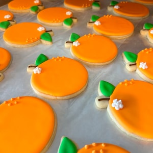 Orange Theme Sugar Cookies - Etsy