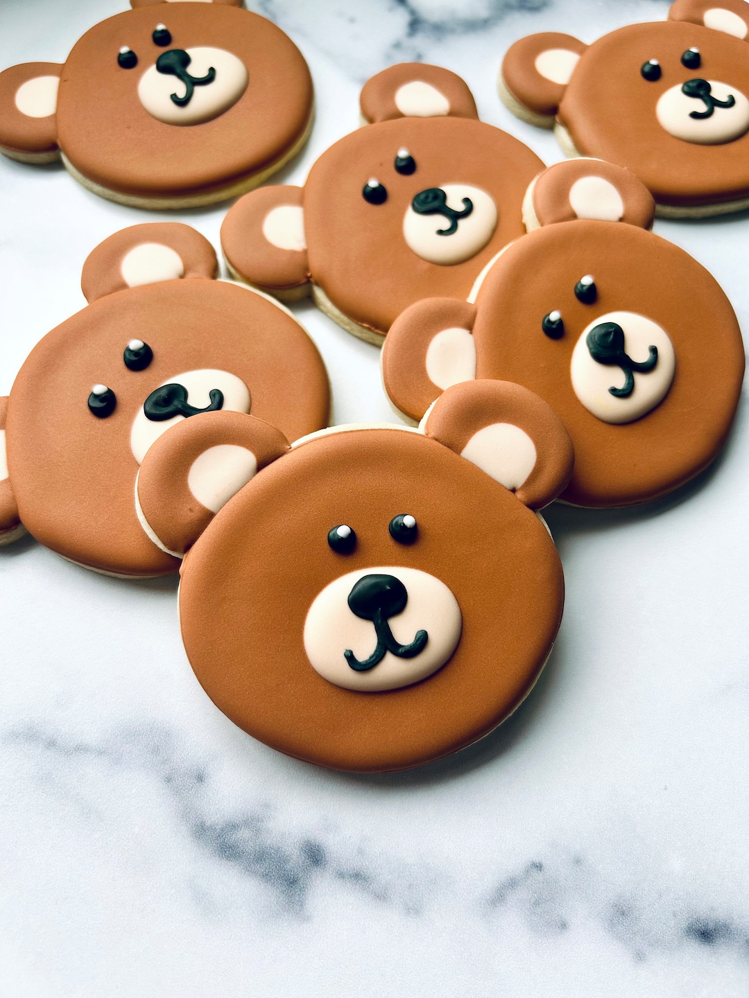 Brown Bear/ Teddy Bear Sugar Cookies (baby Shower Cookies) - Etsy