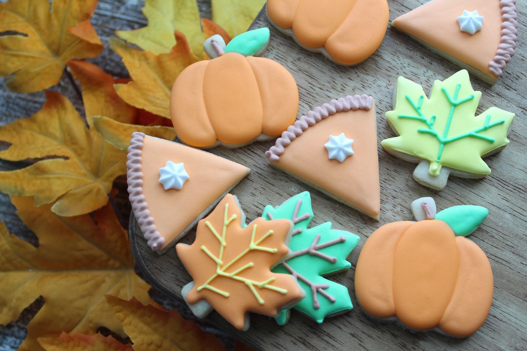 Autumn/thanksgiving Mini Sugar Cookies - Etsy