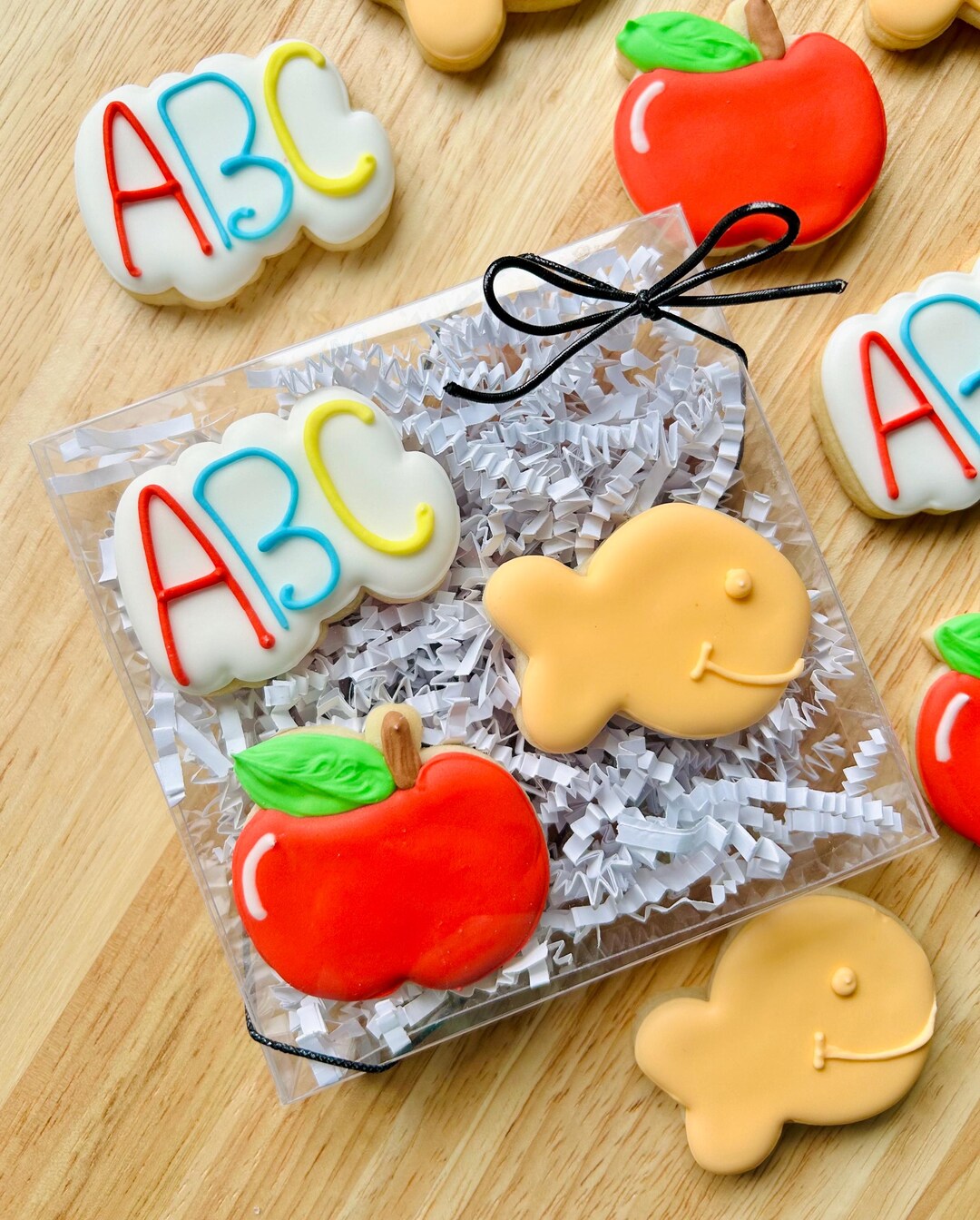 Back to School Mini Cookie Box (3 School Theme Cookies) - Etsy