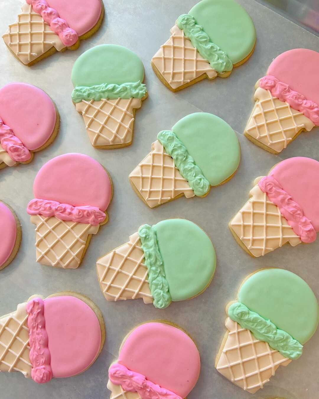 Ice Cream Cone Sugar Cookies - Etsy