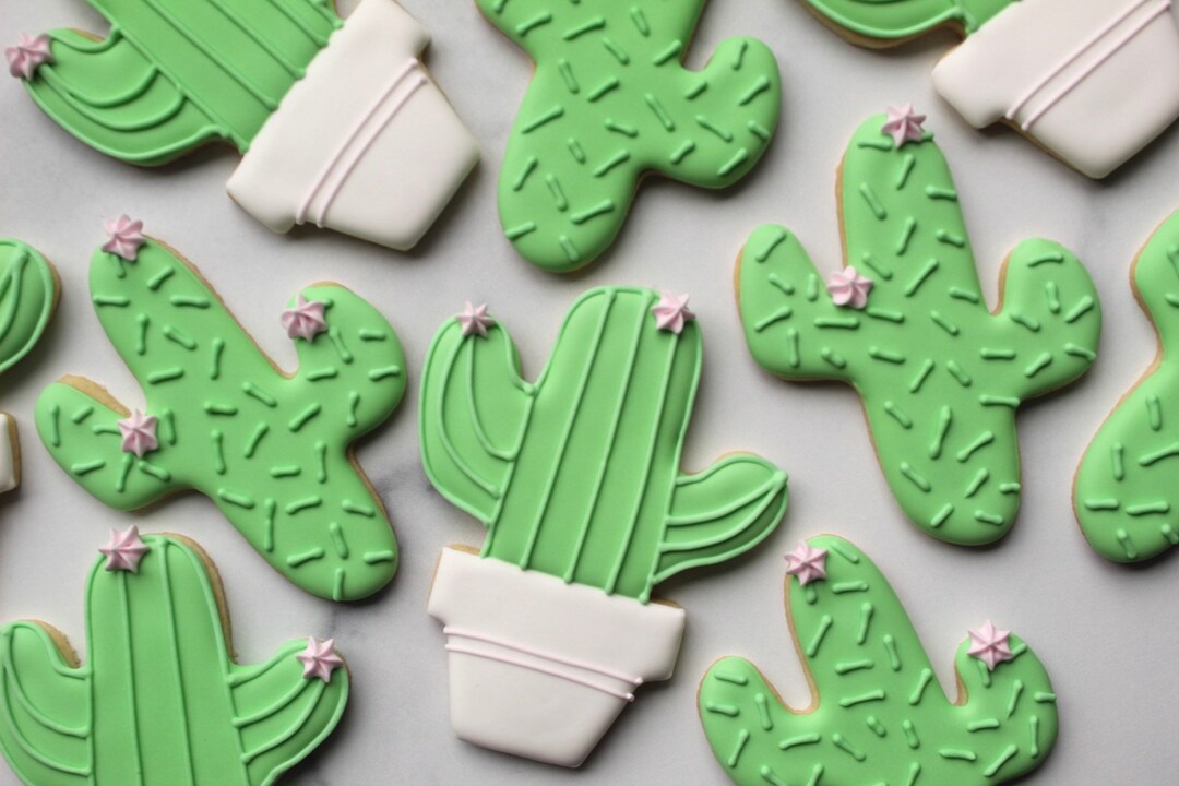 Cactus Sugar Cookies - Etsy
