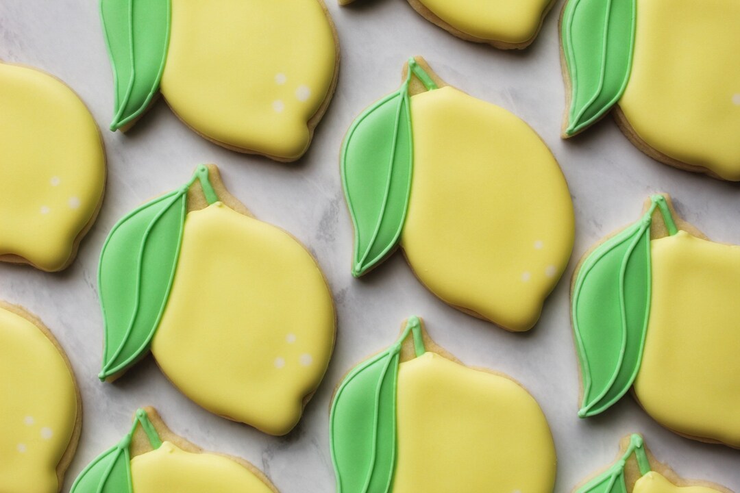 Lemon Theme Sugar Cookies - Etsy