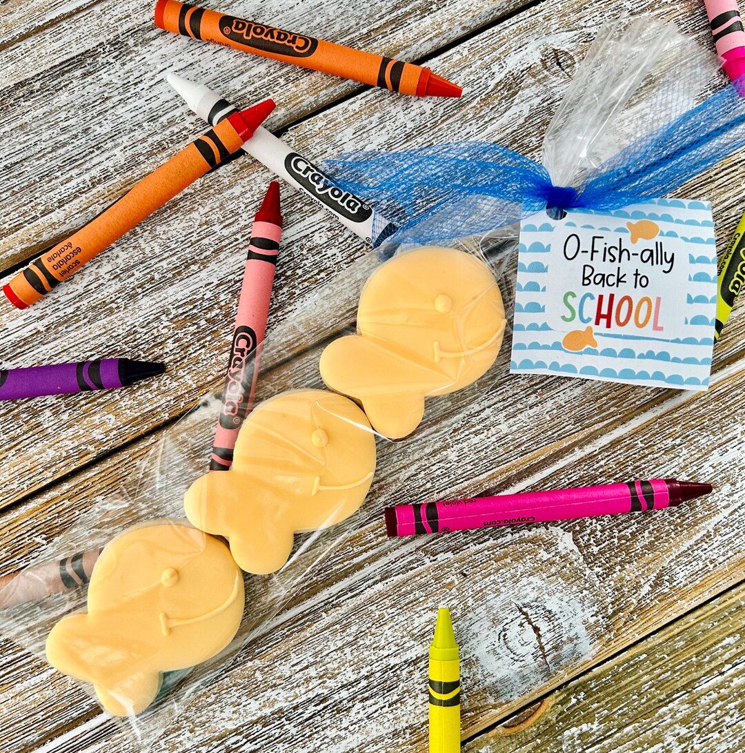 Back to School Cookie Bag (mini Goldfish Cracker Cookies) - Etsy