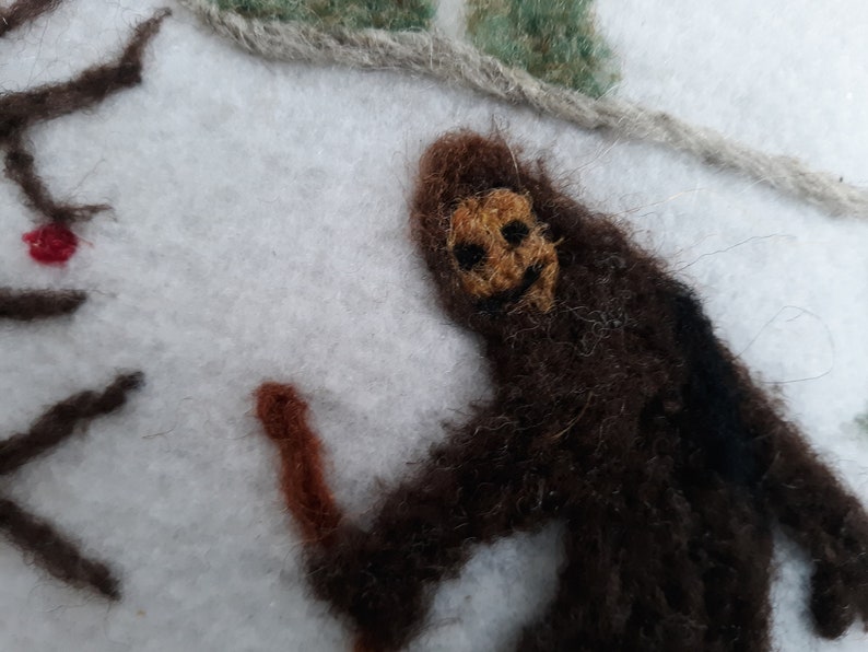 Balsam Pillow Needle Felted Bigfoot tree Knocker - Etsy