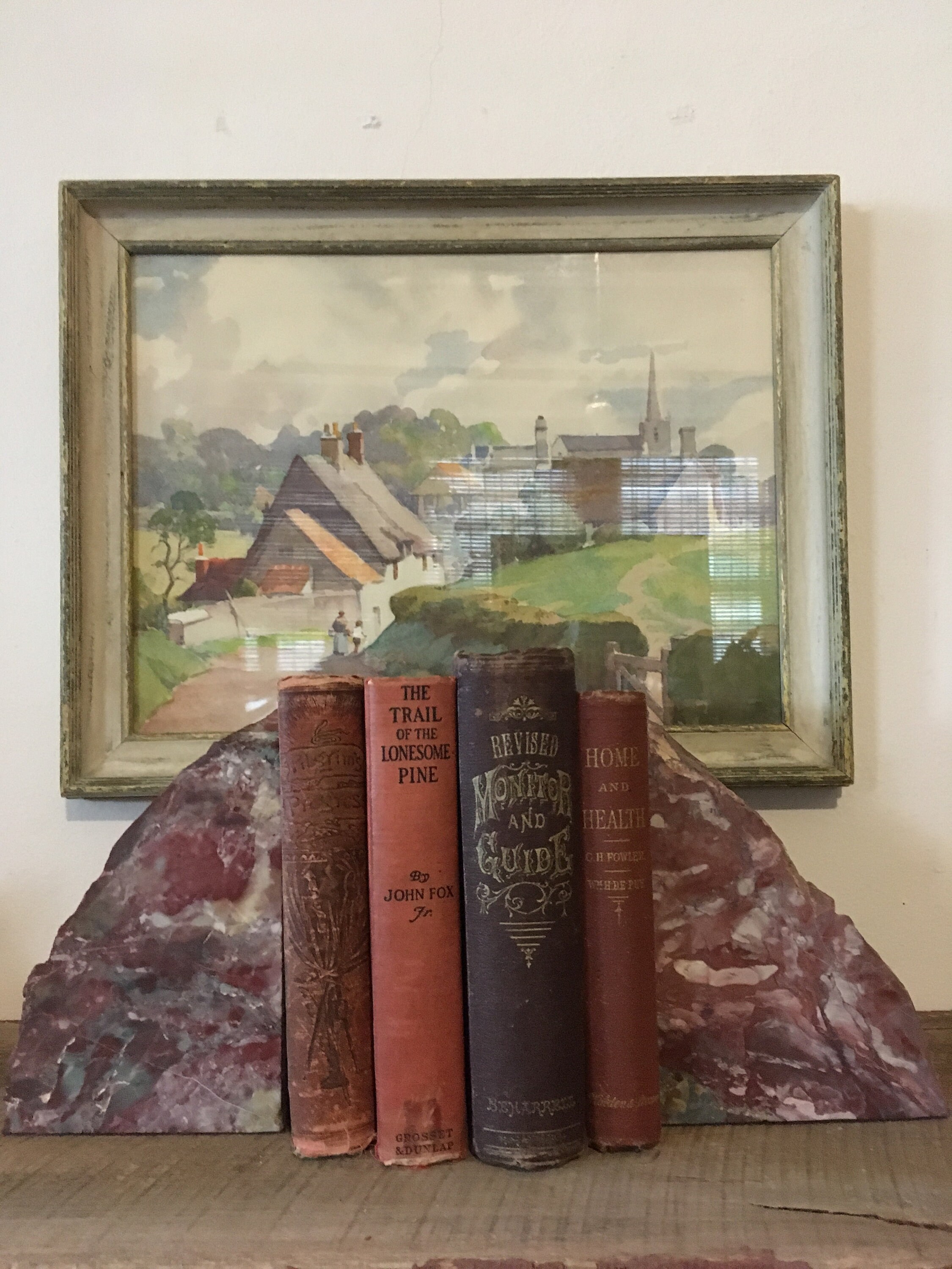 Vintage Mid Century Granite Bookends / Bohemian Decor / Boho Decor ...