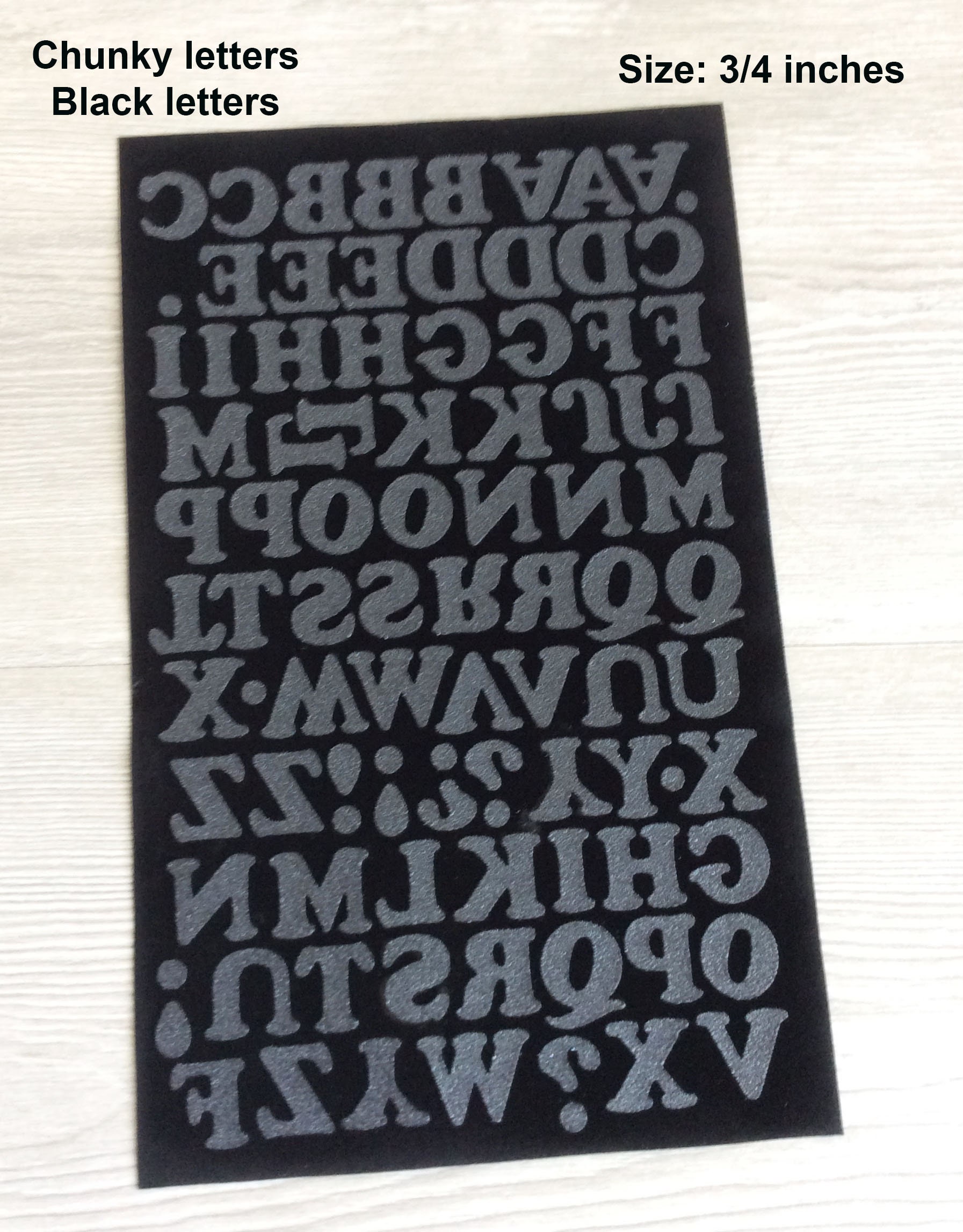 LETTERS IRON ON Custom Heat Letters Iron on Name Tag Black | Etsy